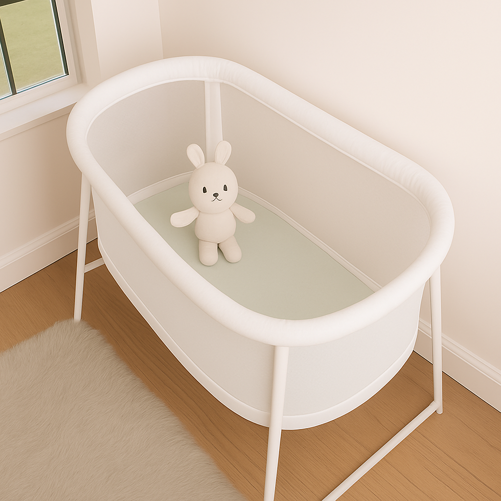 Basinet Sheet ~ SAGE – Swaddle Bee