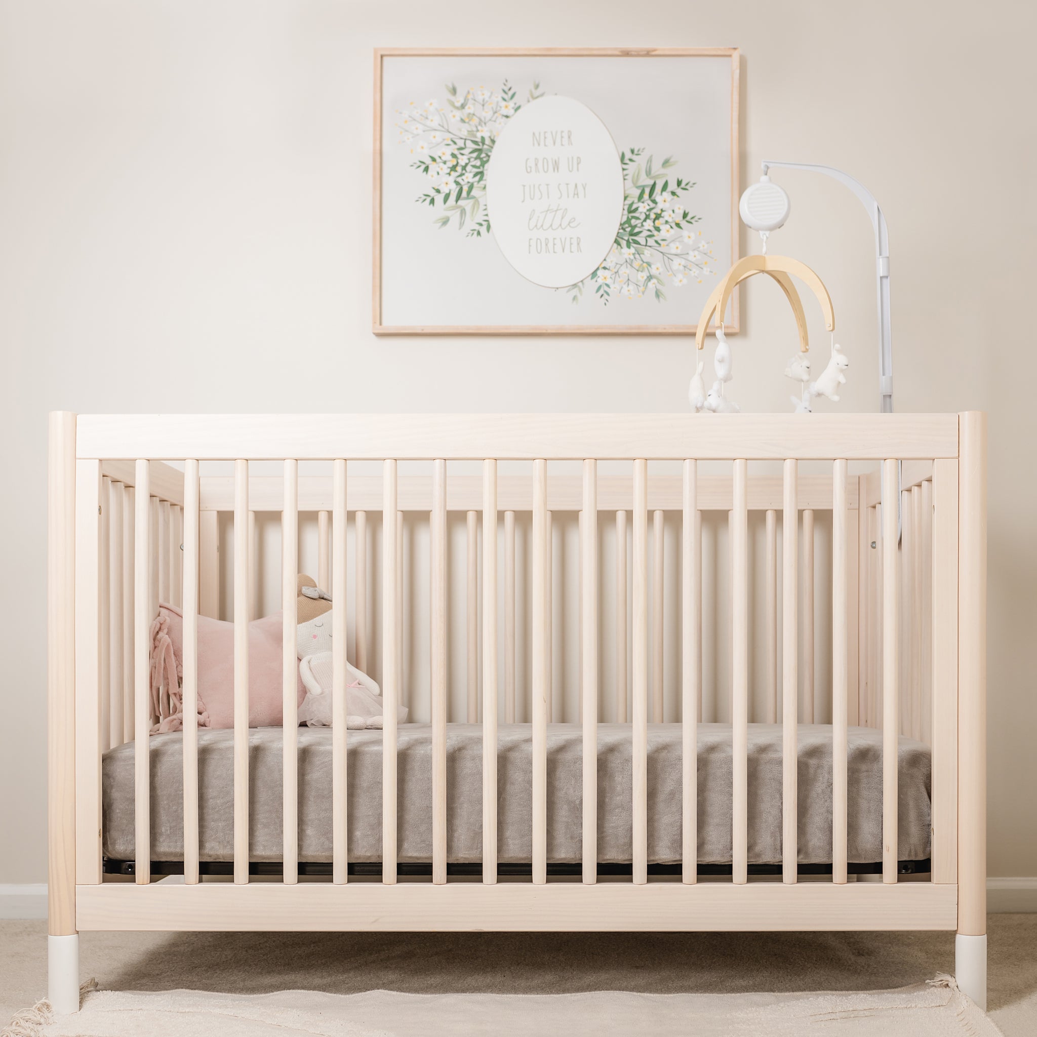 Crib Sheet ~ LIGHT GREY – Swaddle Bee